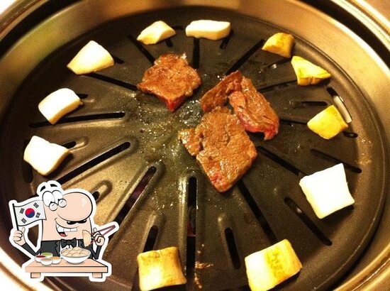Menu at Myeongdong Hanu Bang restaurant, Seoul, Myeongdong 9-gil