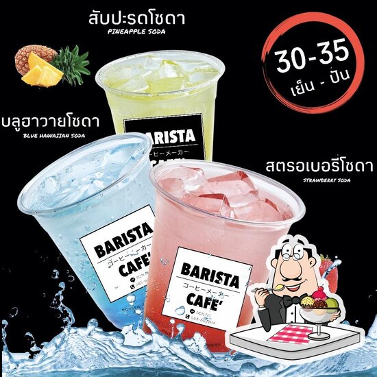 Menu at Barista cafe’, Nong Ki