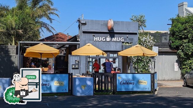 Menu at Hug a Mug Cafe, Williamstown