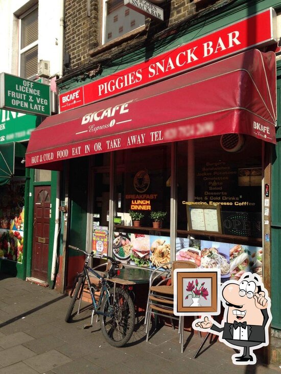 Menu at Piggies Sandwich Bar, London, 113 Falcon Rd