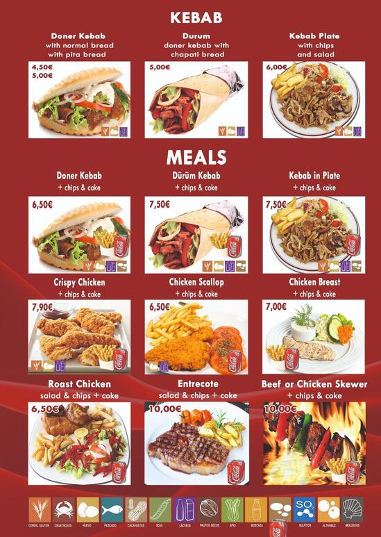 Menu at Bon Appetit restaurant, Can Picafort