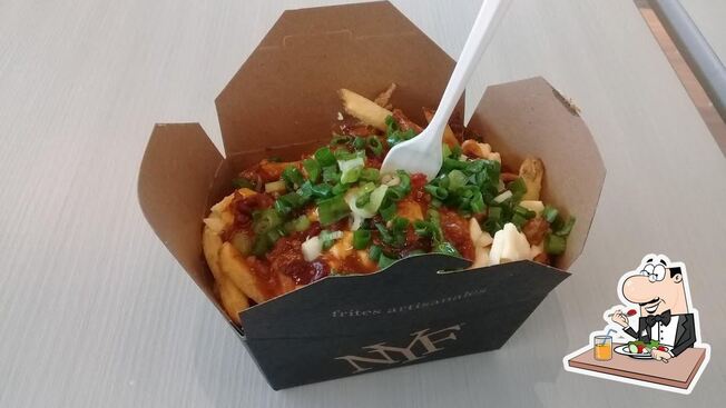 Menu at New York Fries restaurant, Leduc, Food Court
