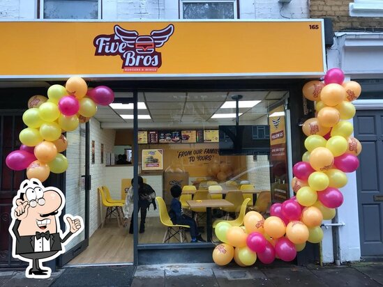 Menu at Five Bros Burgers and Wings restaurant, London