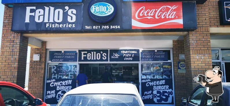Menu at Fello's Fisheries restaurant, Cape Town