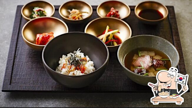 Menu at Gaon restaurant, Seoul, 317 Dosan-daero
