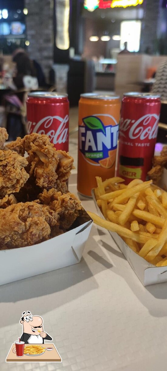 Menu at Krispy Chicken restaurant, Belgrade