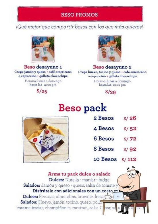 Beso Francés Crepería - Cafetería, Independencia - Restaurant menu ...