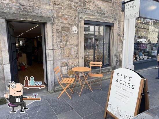 Menu at Five Acres cafe, Saint Andrews