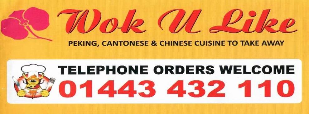 Menu at Wok U Like fast food, Pentre