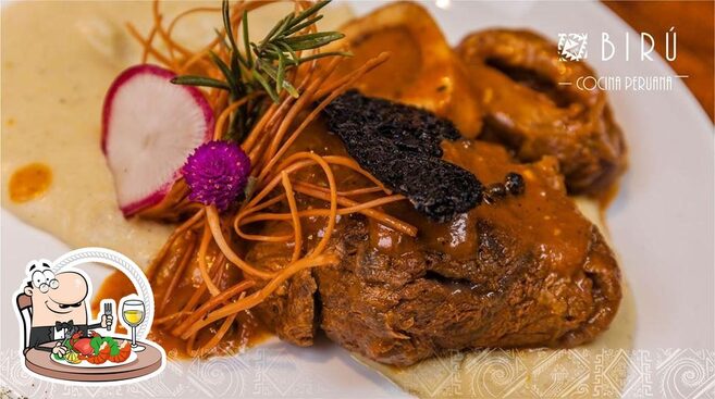 Menu at Biru restaurant, Tacna