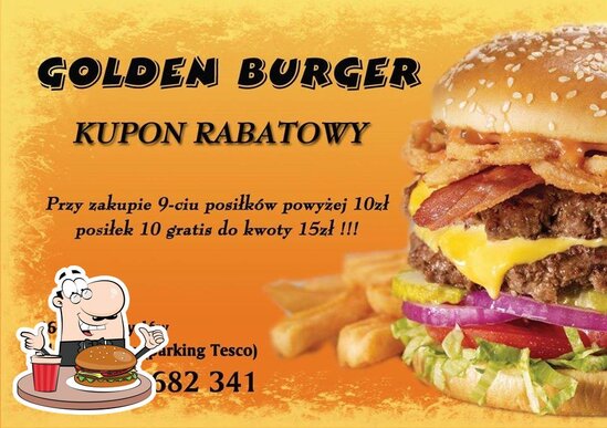 Menu at Golden Burger pub & bar, Namysłów