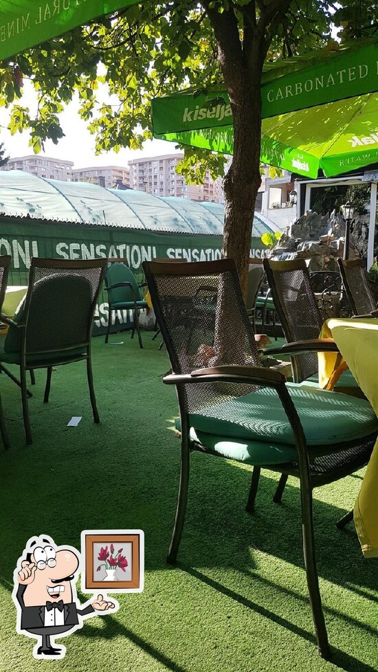 Menu at Esmeralda restaurant, Sarajevo