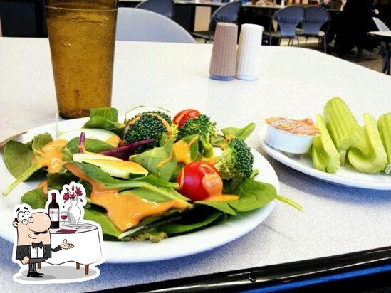 Menu at Freeman Hall cafeteria, Montclair