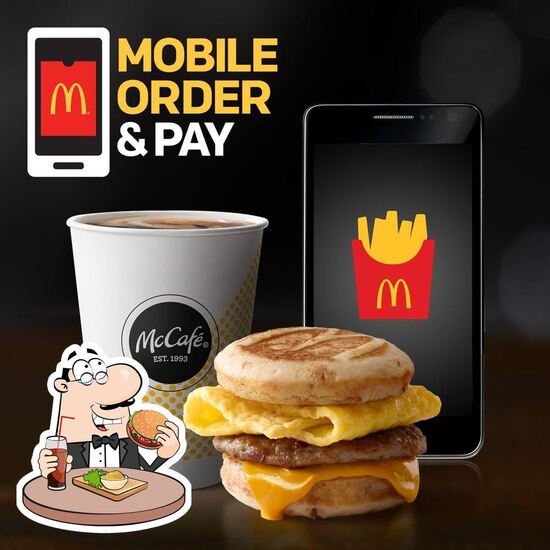 Menu at McDonald's fast food, Flint, Davison Rd East