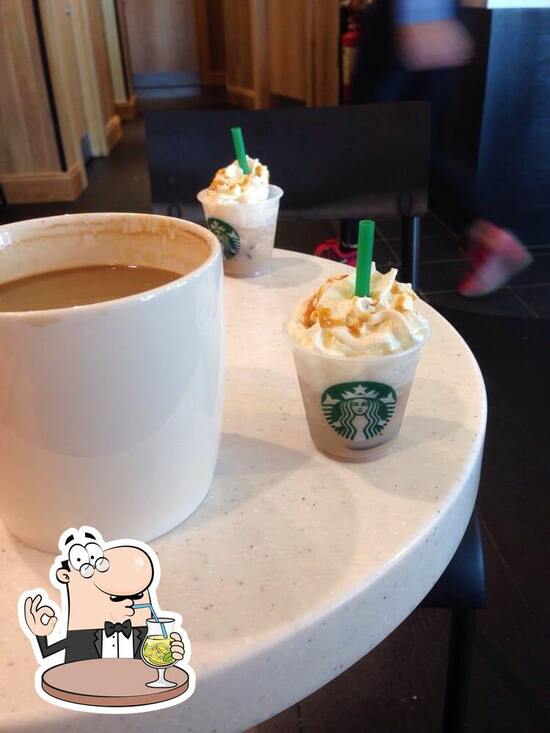 Menu at Starbucks cafe, Dublin, Supervalu Shopping Centre