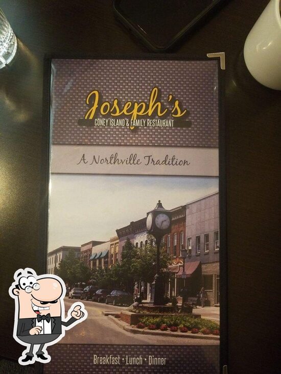 Menu at Joseph's Coney Island restaurant, Northville