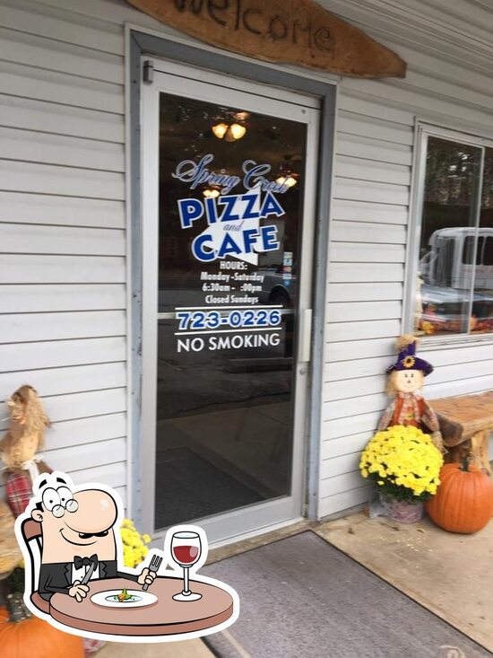 Menu at Spring Creek Pizza and Cafe, Crane