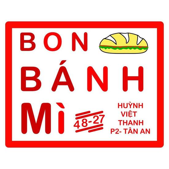 Menu at Bon Bánh Mì restaurant, Tân An