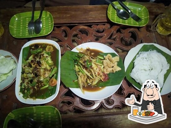Menu at สลุงคำ restaurant, Ban Klang
