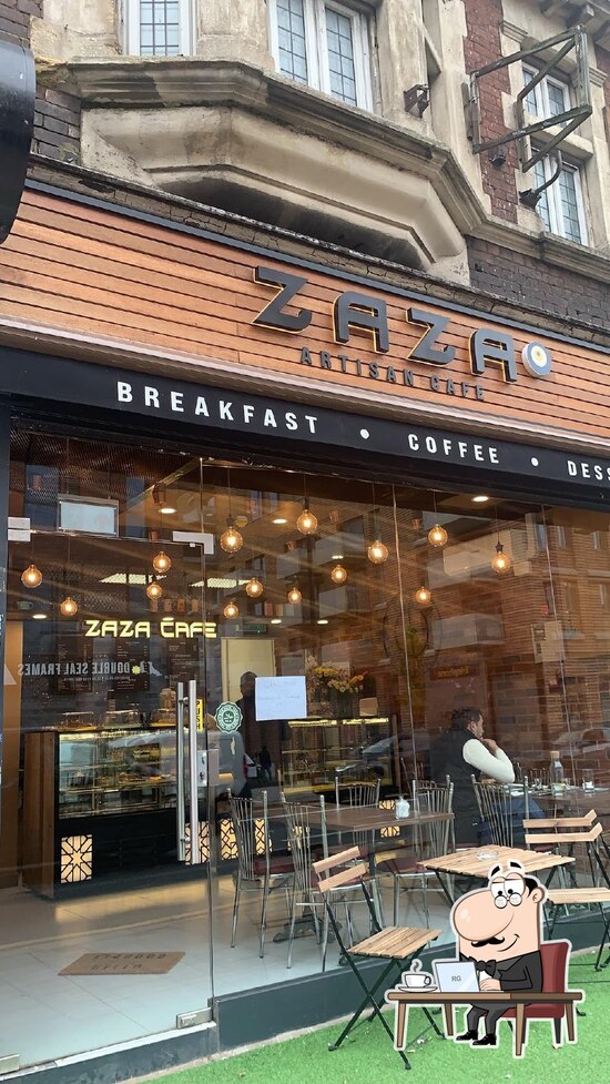 Menu at Zaza cafe bistro, London