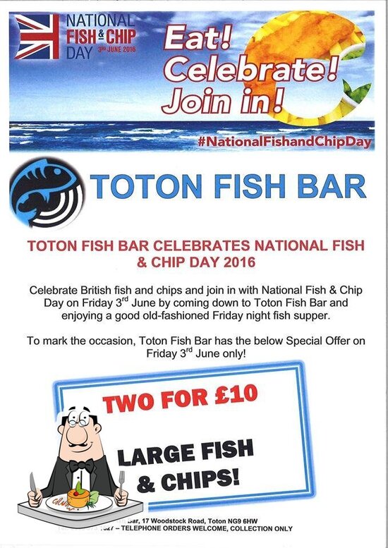 Toton Fish Bar, Toton - Restaurant menu, prices and reviews