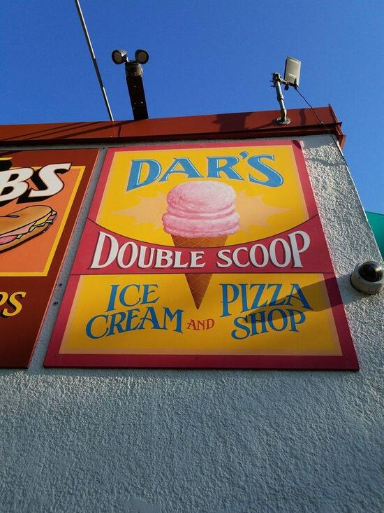 Menu at Dar's Double Scoop pizzeria, Saint Paul