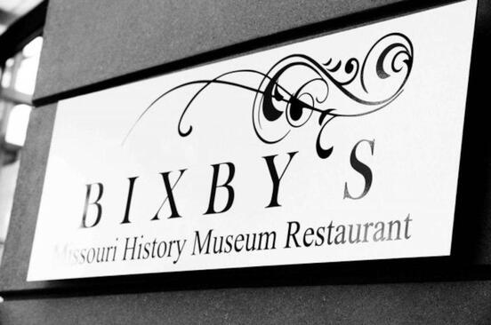 Menu at Bixby's restaurant, St. Louis