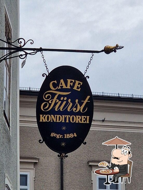 Menu at Cafe Konditorei Fürst, Salzburg, Brodgasse 13
