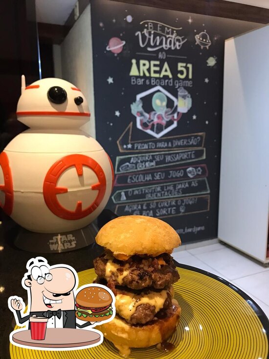 Menu em Área 51 Bar & Boardgames, João Pessoa