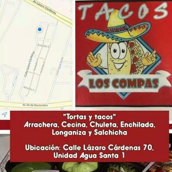 Menu at Taqueria "Los Compas" restaurant, Xalapa