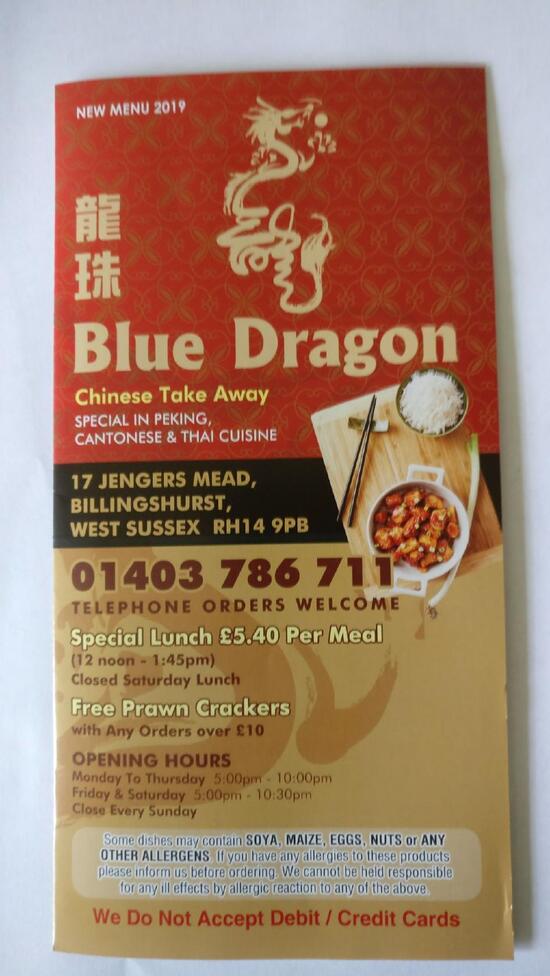 Blue Dragon in Billingshurst - Restaurant reviews