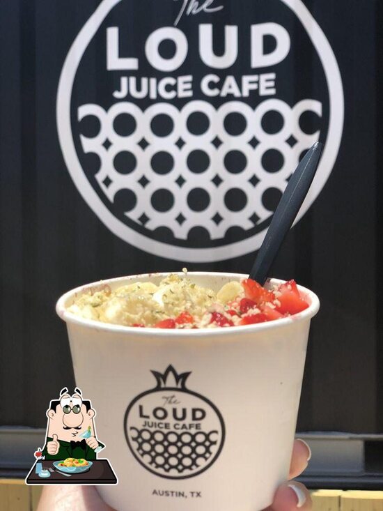 Menu at The Loud Juice Cafe, Austin