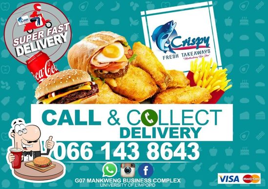 Menu at Crispy Fresh Takeaways restaurant, Mankweng
