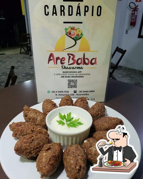 Menu at Are Baba Shawarma restaurant, Colombo