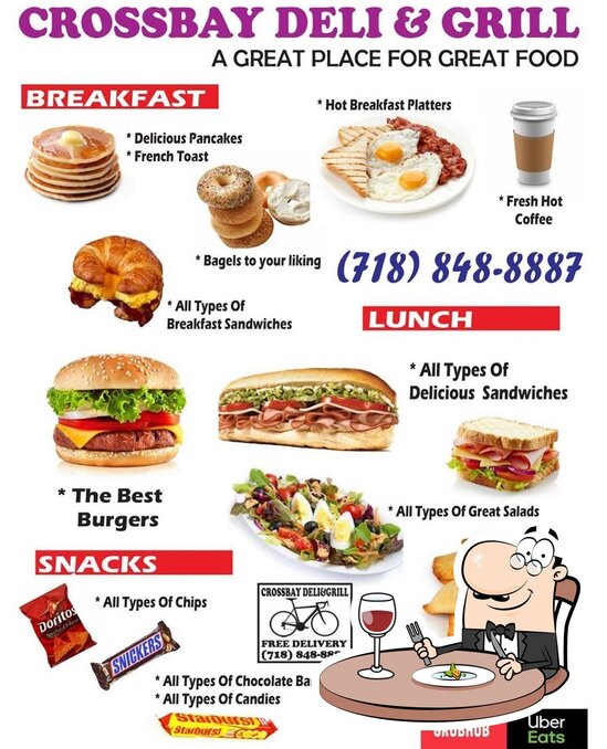 Carta de Crossbay Deli, Nueva York