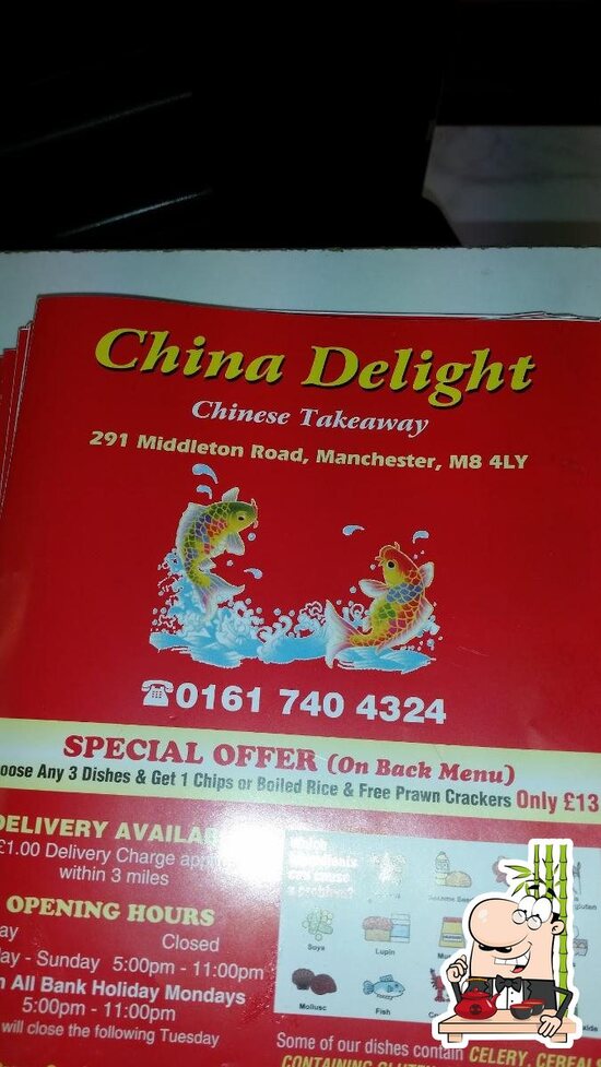 China Delight Chinese Takeaway (Manchester), Manchester - Restaurant ...