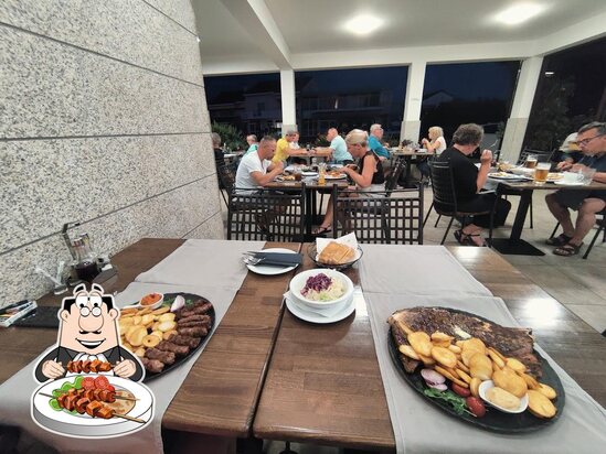 Menu at Restoran Riva restaurant, Zadar