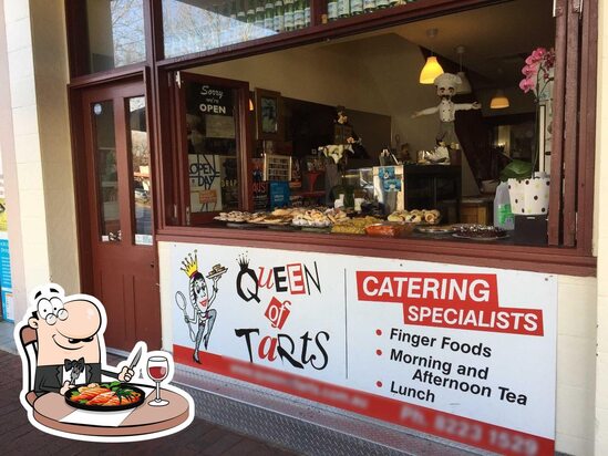 Menu at Queen of Tarts cafe, Adelaide