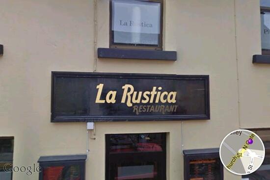 Menu at La Rustica restaurant, Athenry