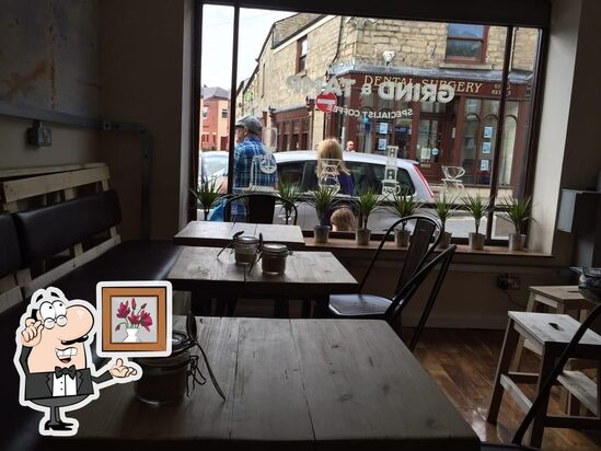 Menu at Grind & Tamp cafe, Ramsbottom