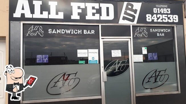 Menu at All Fed Up cafe, Great Yarmouth, 38 Southgates Rd