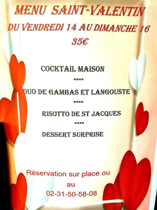 Menu at LE BILLOT restaurant, Merville-Franceville-Plage