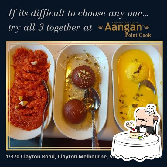 Menu at Aangan Clayton restaurant, Clayton, 370 Clayton Rd