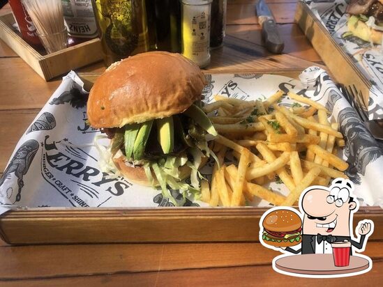 Menu at Jerry's Burger Bar, Cape Town