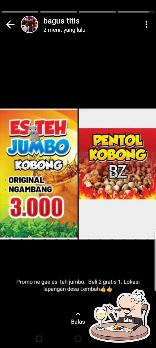 ES TEH JUMBO DAN PENTOL KOBONG BZ, Lembah