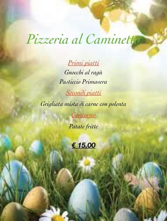 Menu da Pizzeria al Caminetto, Cartura, Via Padova