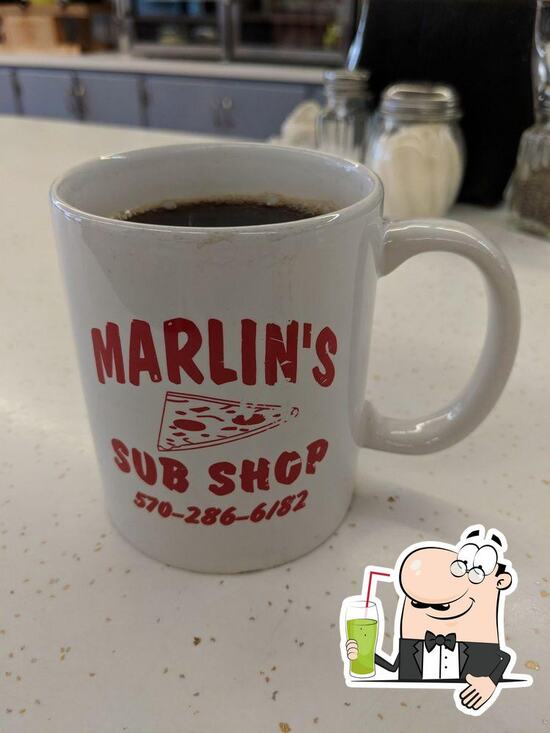 Menu at Marlin's Sub Shop restaurant, Sunbury