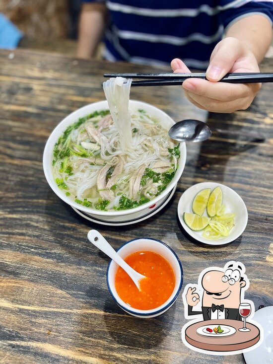 Menu at Pho Hoang restaurant, Da Nang, 35 Lê Hồng Phong
