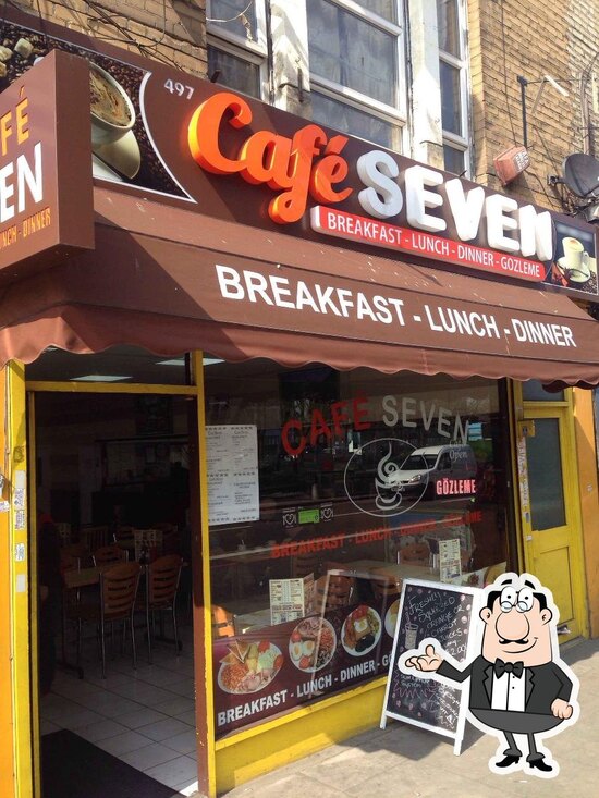 Menu at Café Seven cafe, London, 497 Seven Sisters Rd