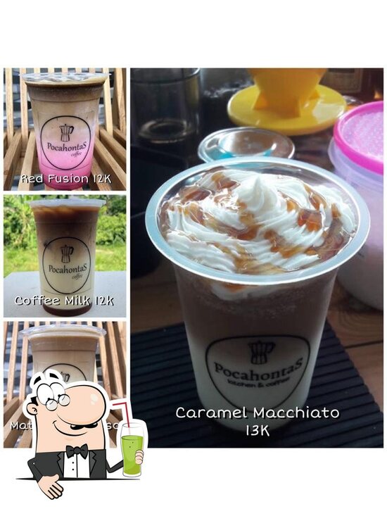 Menu at Pocahontas coffee cafe, Paciran